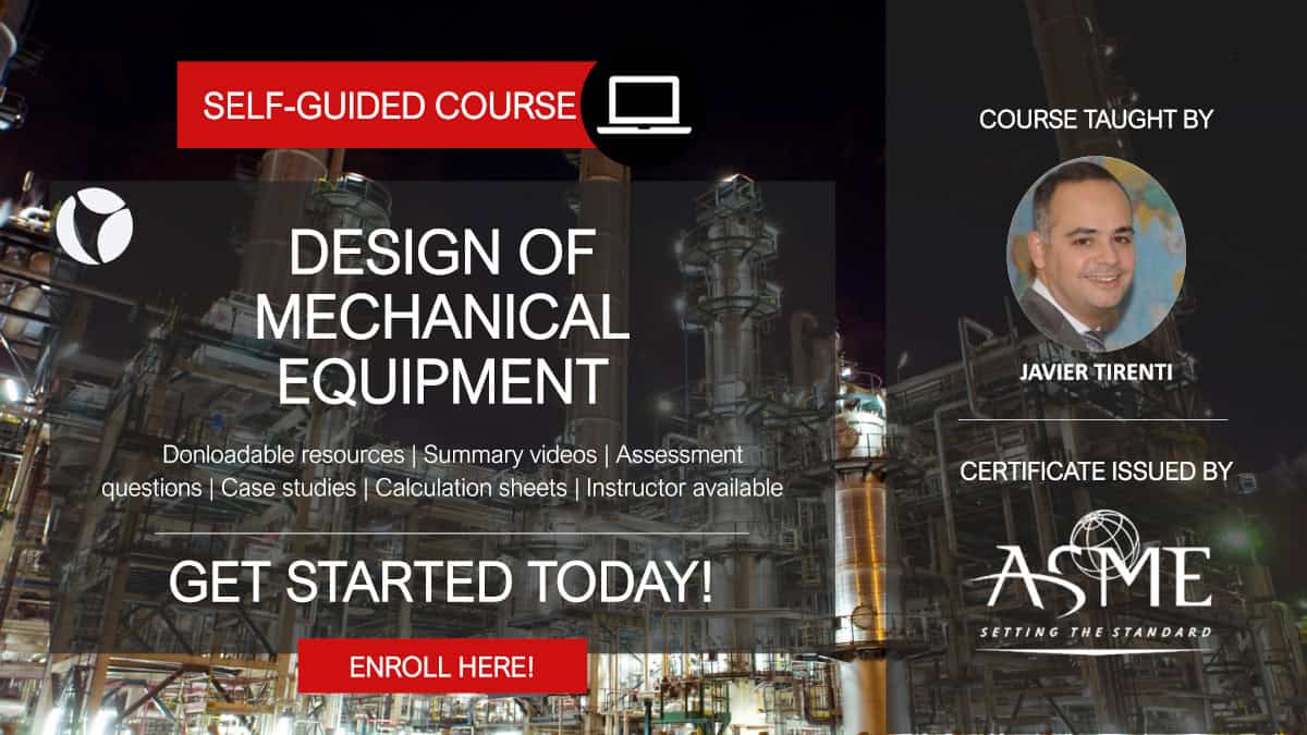 Design of Mechanical Equipment online course - Arveng Training