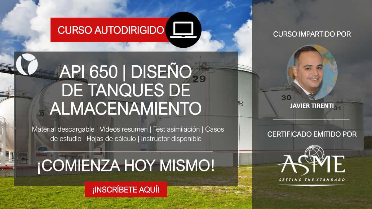 API 650 - Tanques de Almacenamiento (Curso Online) - Arveng Training