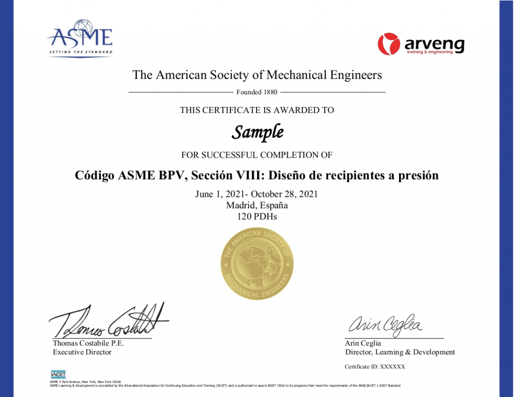 ASME VIII | Design of Pressure Vessels online course - Arveng Training