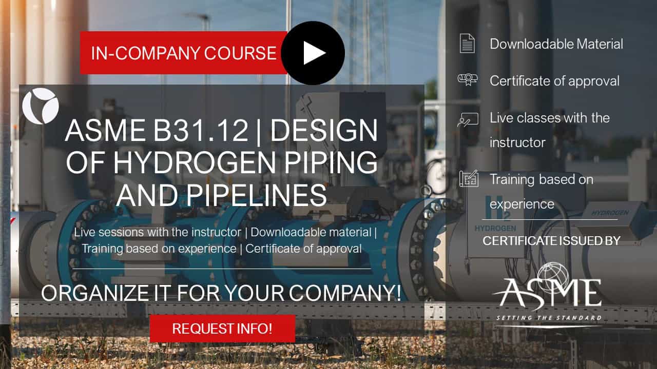 ASME B31.12 | Design of Hydrogen Piping and Pipelines
