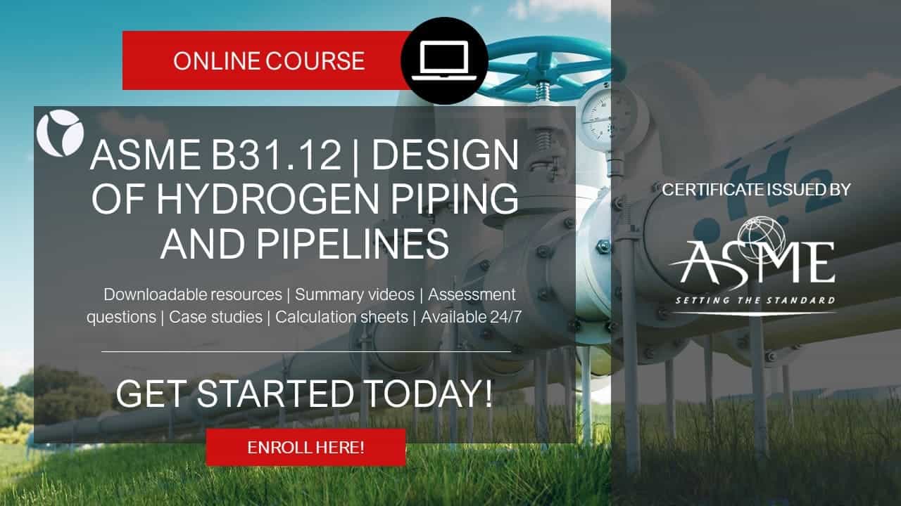 ASME B31.12 Hydrogen Piping and Pipelines